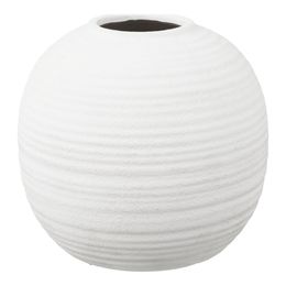 House Nordic Gro&szlig;e Bodenvase Wei&szlig; &Oslash; 30 cm, H&ouml;he 28,5 cm skandinavische Deko Online Shop