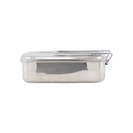 house doctor Brotdose Boxit 23 x 17 x 7cm, silber skandinavische Deko Online Shop