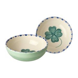 Rice Keramik Schale mit Handgemaltem Gl&uuml;cksklee 350 ml &Oslash; 13 cm, H:5 cm skandinavische Deko Online Shop