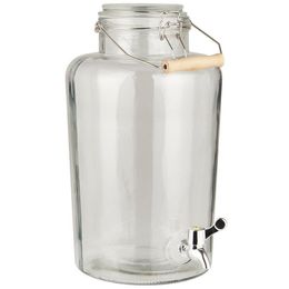 IB Laursen Getr&auml;nke Beh&auml;lter mit Patentdeckel und Holzhenkel H&ouml;he 36.5, &Oslash; 21.5 cm, 8,45 Liter skandinavische Deko Online Shop