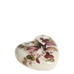 Chic Antique Florac Herz mit Blumenmotiv 4x11,5x11,5 cm skandinavische Deko Online Shop