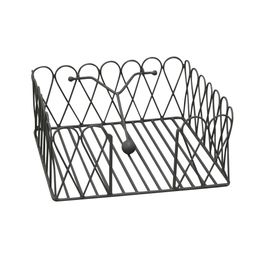 Krasilnikoff Serviettenhalter 19x19cm, schwarz skandinavische Deko Online Shop