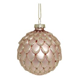 Chic Antique Rosa Weihnachtskugel aus Glas Model 2 skandinavische Deko Online Shop