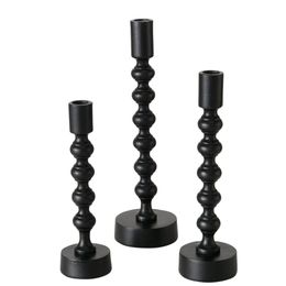 Boltze Kerzenleuchter Klisko 22-31 cm, Schwarz skandinavische Deko Online Shop
