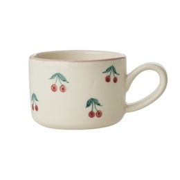 Rice Keramik Cappuccino Tasse Kirschen 200 ml &Oslash; 9 cm, H:6 cm skandinavische Deko Online Shop