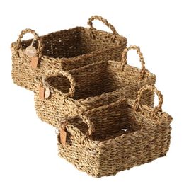 Boltze 3-teiliges kleines Korbset aus Seegras Sophy 28-36 x 20-27 x 15-22 cm skandinavische Deko Online Shop