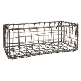 IB Laursen Wandkorb goldfarbig 22 x 10,5 x 8,5 cm, Metall skandinavische Deko Online Shop
