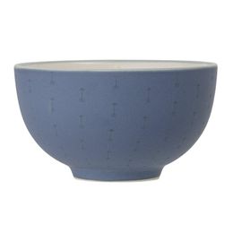 Bloomingville Sch&uuml;ssel Mimi aus Steingut &Oslash; 11,5 cm, H&ouml;he 6,5 cm, blau skandinavische Deko Online Shop