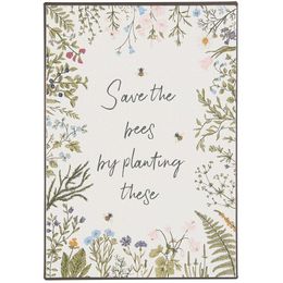 IB Laursen Metallschild Save the bees by planting these L14 x B20 cm skandinavische Deko Online Shop