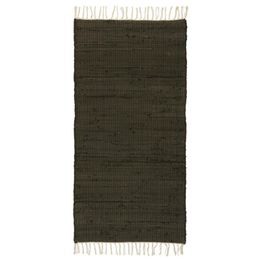 IB Laursen Bodenl&auml;ufer aus Baumwolle 120 x 60 cm, schwarz skandinavische Deko Online Shop