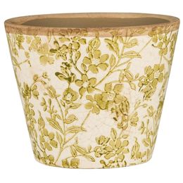 IB Laursen Blumentopf Green Blossom H&ouml;he 10.7, &Oslash; 13.1 cm skandinavische Deko Online Shop