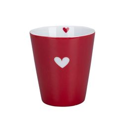 Krasilnikoff Happy Mug Colourful Heart 330 ml, rot skandinavische Deko Online Shop