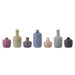 Bloomingville Vasen Maien aus Steingut, 7er &Oslash; 7xH14 cm, Bunt skandinavische Deko Online Shop