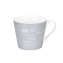 Krasilnikoff Happy Cup Tasse, Man sollte Meer tr&auml;umen 400 ml skandinavische Deko Online Shop