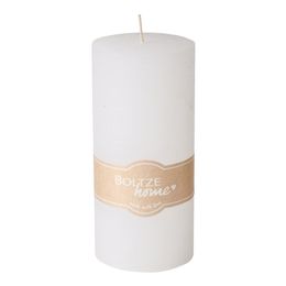Boltze Stumpenkerze Casual 15 cm, &Oslash; 7 cm, Wei&szlig; skandinavische Deko Online Shop