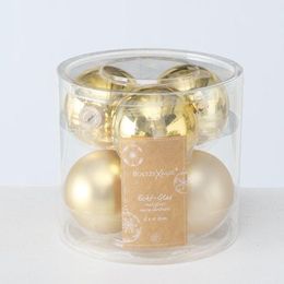 Boltze Weihnachtskugeln &Oslash; 8 cm, 6 tlg Gold skandinavische Deko Online Shop