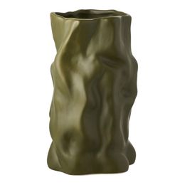 House Nordic Keramik Vase Green &oslash; 15x25,5 cm skandinavische Deko Online Shop