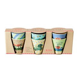 Rice Melamin Becher 6er-Set Small Happy Cars L30 x B8 x H11 cm, diverse skandinavische Deko Online Shop