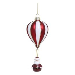 Chic Antique Luftballon mit Weihnachtsmann zum Aufh&auml;ngen H13, &Oslash;5.5 cm skandinavische Deko Online Shop