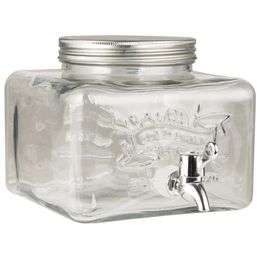 IB Laursen Getr&auml;nkespender mit Metalldeckel niedriges Modell 3,6 Liter 24 x 19 x 15.5 cm skandinavische Deko Online Shop