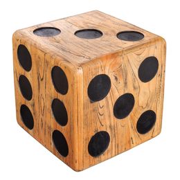 Invicta Interior Beistelltisch, Hocker Cube W&uuml;rfel 41 x 41 x 41 cm skandinavische Deko Online Shop