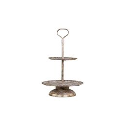 Chic Antique Vire Etagere mit Muster aus Metall H64,5/D39 cm, messing skandinavische Deko Online Shop