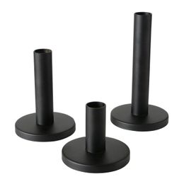 Boltze Kerzenleuchter Malko, 3-teilig Schwarz skandinavische Deko Online Shop