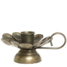 Chic Antique Kammerleuchter aus Eisen f&uuml;r Mini Stabkerzen H&ouml;he 5, L&auml;nge 9,5, Breite 5 cm skandinavische Deko Online Shop