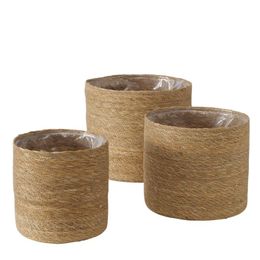 Boltze Pflanzkorb Sophy, 3 tlg &Oslash; 23/28/31, H&ouml;he 23/24/27 cm skandinavische Deko Online Shop
