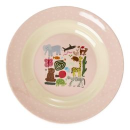 Rice Melamine Kindersch&uuml;ssel Wildlife Print Pink - 250 ml skandinavische Deko Online Shop
