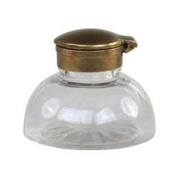 Chic Antique Altfranz&ouml;sische Mini Vase mit Deckel H6,5/&Oslash;8 cm, messing skandinavische Deko Online Shop