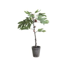 Chic Antique K&uuml;nstlicher Feigenbaum mit altem &Uuml;bertopf 76 cm gr&uuml;n skandinavische Deko Online Shop