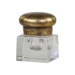 Chic Antique Alt. franz. Vase mit Deckel Plain H7.5/L5/B5 cm, gold skandinavische Deko Online Shop