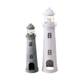 Boltze Leuchtturm Laterne Sylt 2er 90-117 cm skandinavische Deko Online Shop