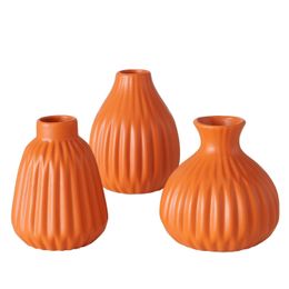 Boltze Vase Esko 3er-Set Orange skandinavische Deko Online Shop