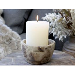 Chic Antique Grimaud Kerzen Sch&uuml;ssel f&uuml;r Deko H8/&Oslash;15 cm natur skandinavische Deko Online Shop