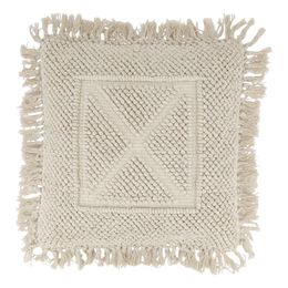Chic Antique Aix Kissebezug mit Muster off white 50 x 50 cm, wei&szlig; skandinavische Deko Online Shop