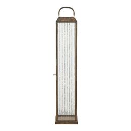 House Nordic Laterne Herslev 12x12x60 cm, Messinglook skandinavische Deko Online Shop