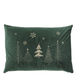 Chic Antique Aix Kissebezug mit Weihnachtsb&auml;umen 50 x 35 cm skandinavische Deko Online Shop
