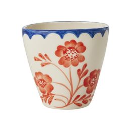 Rice Keramik Becher Handbemalt Vintage Flower 300 ml L:10 cm, B:8 cm, H:9 cm skandinavische Deko Online Shop