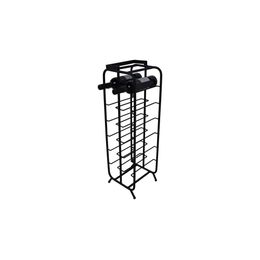 HSM Collection Stehendes Weinregal aus Metall 25x25x90 cm. 12 Flaschen skandinavische Deko Online Shop