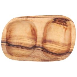 IB Laursen Schale f&uuml;r Salz und Pfeffer mini Olivenholz 8.5 x 5.3 x 2.1 cm skandinavische Deko Online Shop