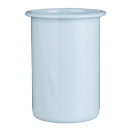 IB Laursen Zahnputzbecher Emaille H&ouml;he 12, &Oslash; 8 cm, hellblau skandinavische Deko Online Shop