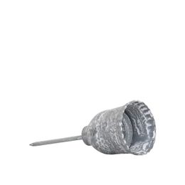 Chic Antique Kerzenhalter mit Spie&szlig; zink H13/D4,5 cm antique zink skandinavische Deko Online Shop