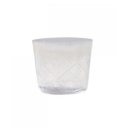 Chic Antique Glas Teelichthalter mit Schliff H5/D6 cm, klar skandinavische Deko Online Shop