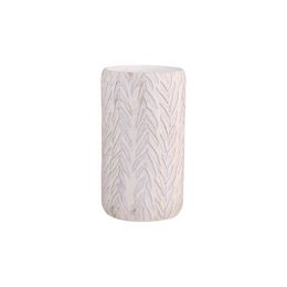 Chic Antique Vase aus Zement mit Blattmuster H26/D15 cm, franz. grau skandinavische Deko Online Shop