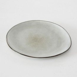 Boltze Kuchenteller Antigua &Oslash; 21 cm, grau skandinavische Deko Online Shop