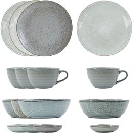 house doctor Brunch Kit, Geschirr-Set Rustic 6.5 cm, &Oslash; 10.5 cm, grau skandinavische Deko Online Shop