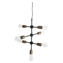 house doctor Lampe Molecular Schwarz/Messing, E27 skandinavische Deko Online Shop