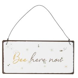 IB Laursen Metallschild Bee here now 15x7 cm skandinavische Deko Online Shop